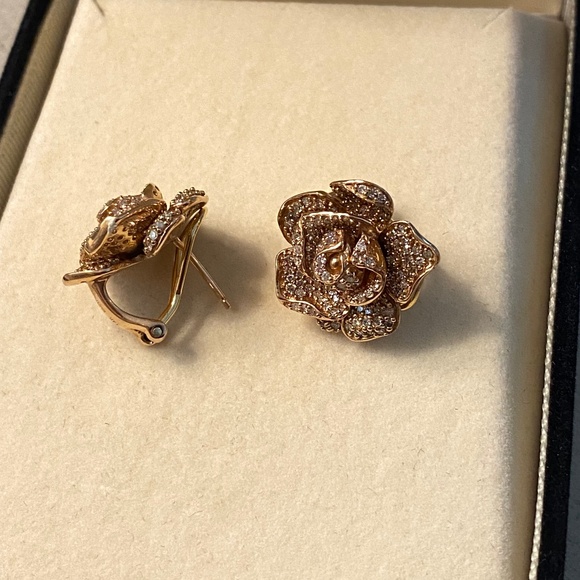 Effy | Jewelry | Effy Rose Gold Flower Earrings | Poshmark